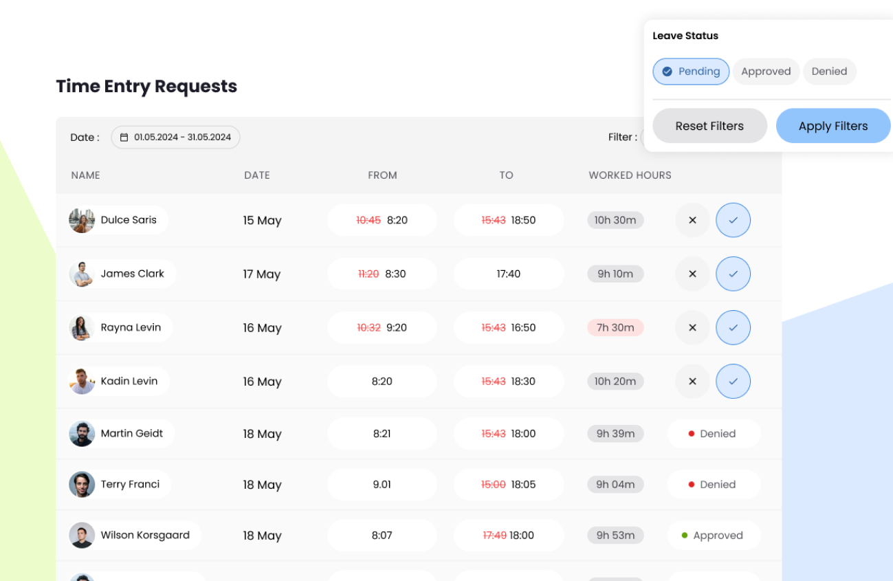 Manage Time Requests | Skapp
