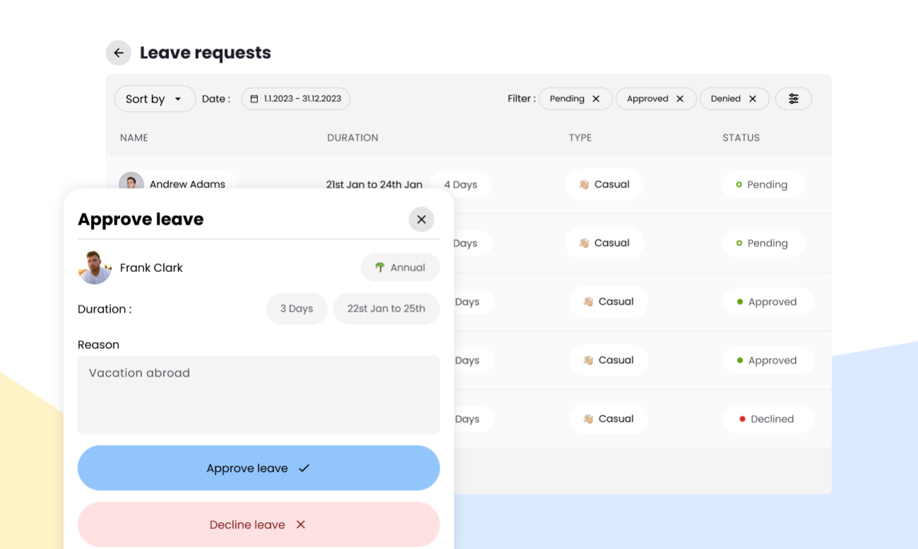 Manage Leave Requests | Skapp