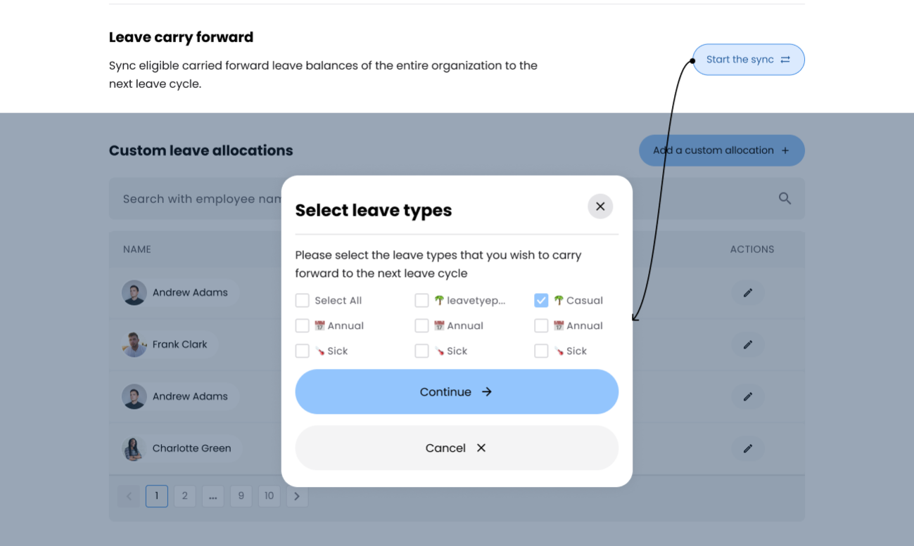 Leave Carry Forward | Skapp