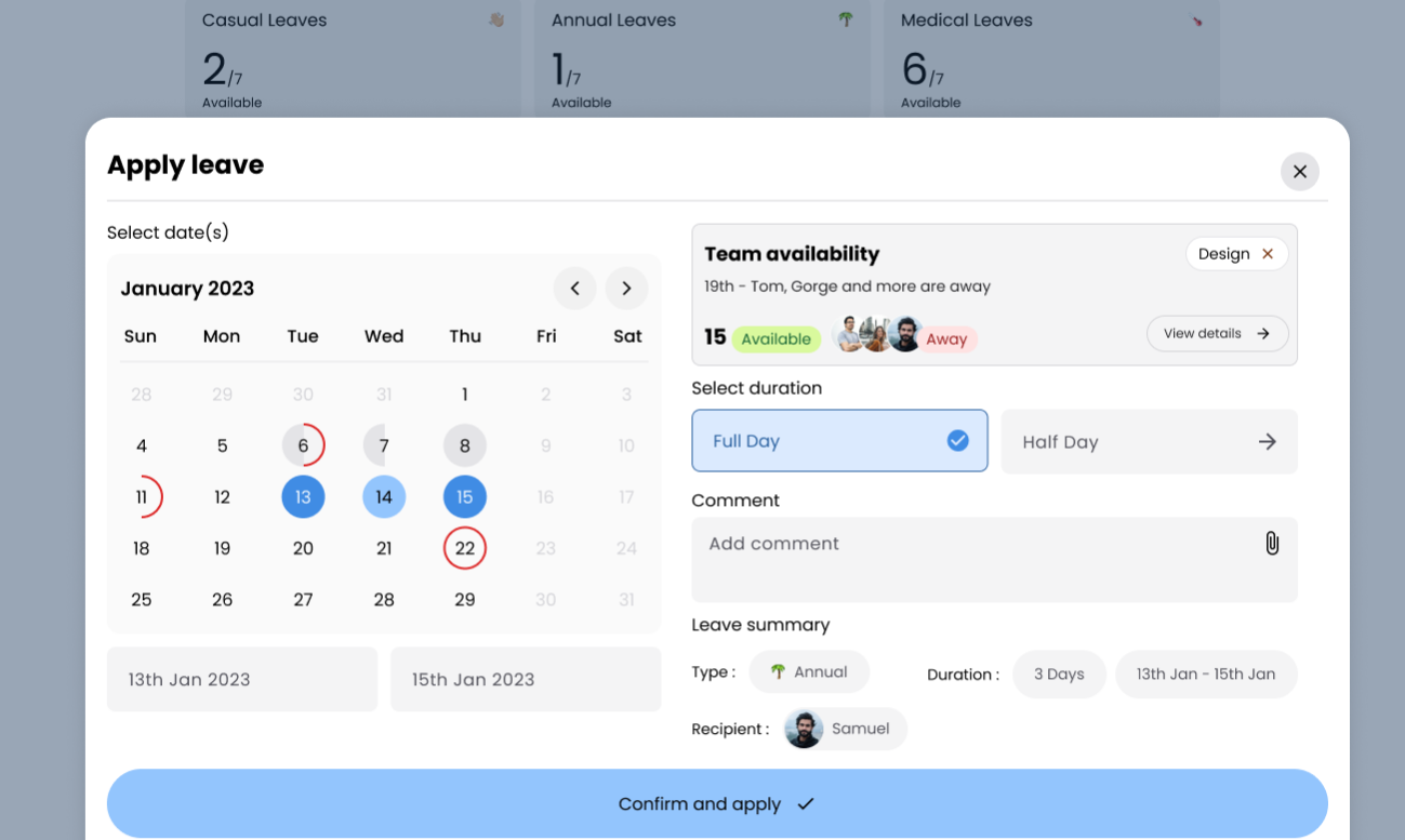 Manage Your Leaves | Skapp